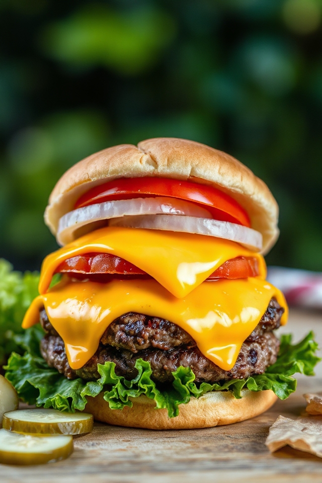 Ultimate All American Cheeseburger Recipe - burgerideas.com