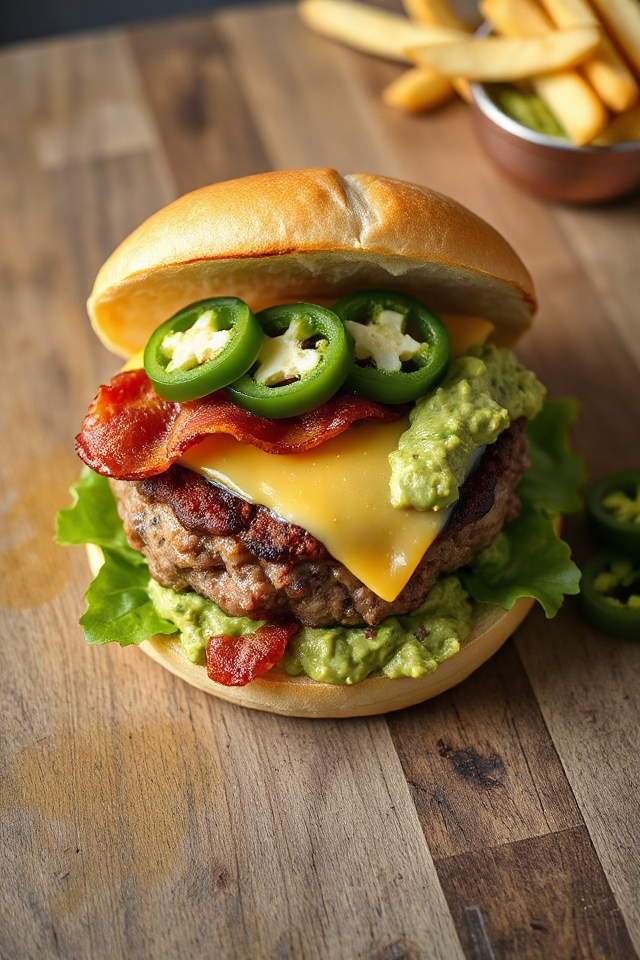 Jalapeno Bacon Cheeseburger Recipe - burgerideas.com